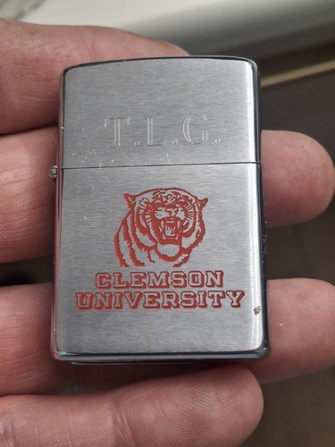 1980 Zippo Lighter Clemson University Tigers Vintage Great Condition | eBay