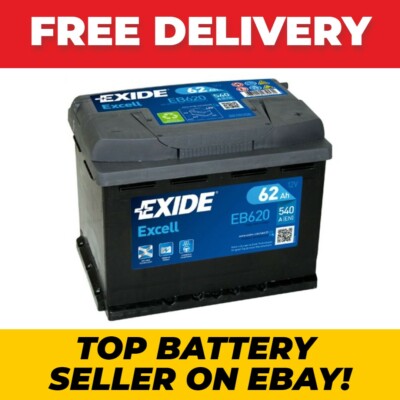 EB620 Exide Battery 62 AH 540 CCA Audi BMW Citroen Fiat Peugeot W027SE ...