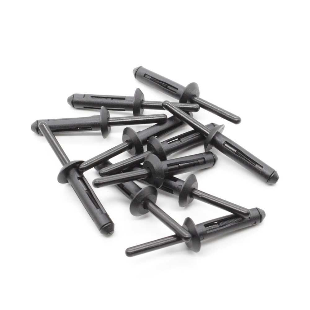 15Pcs Fits GM Ford Chrysler 10184895 20452072 1/4" Hole Black Nylon ...