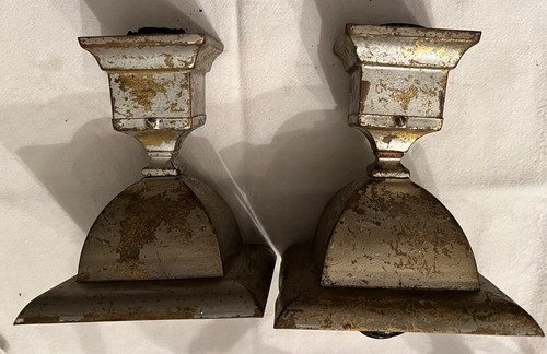 Pair of Antique Brass Arts & Crafts / Mission Style Electric BEAM LIGHT ...