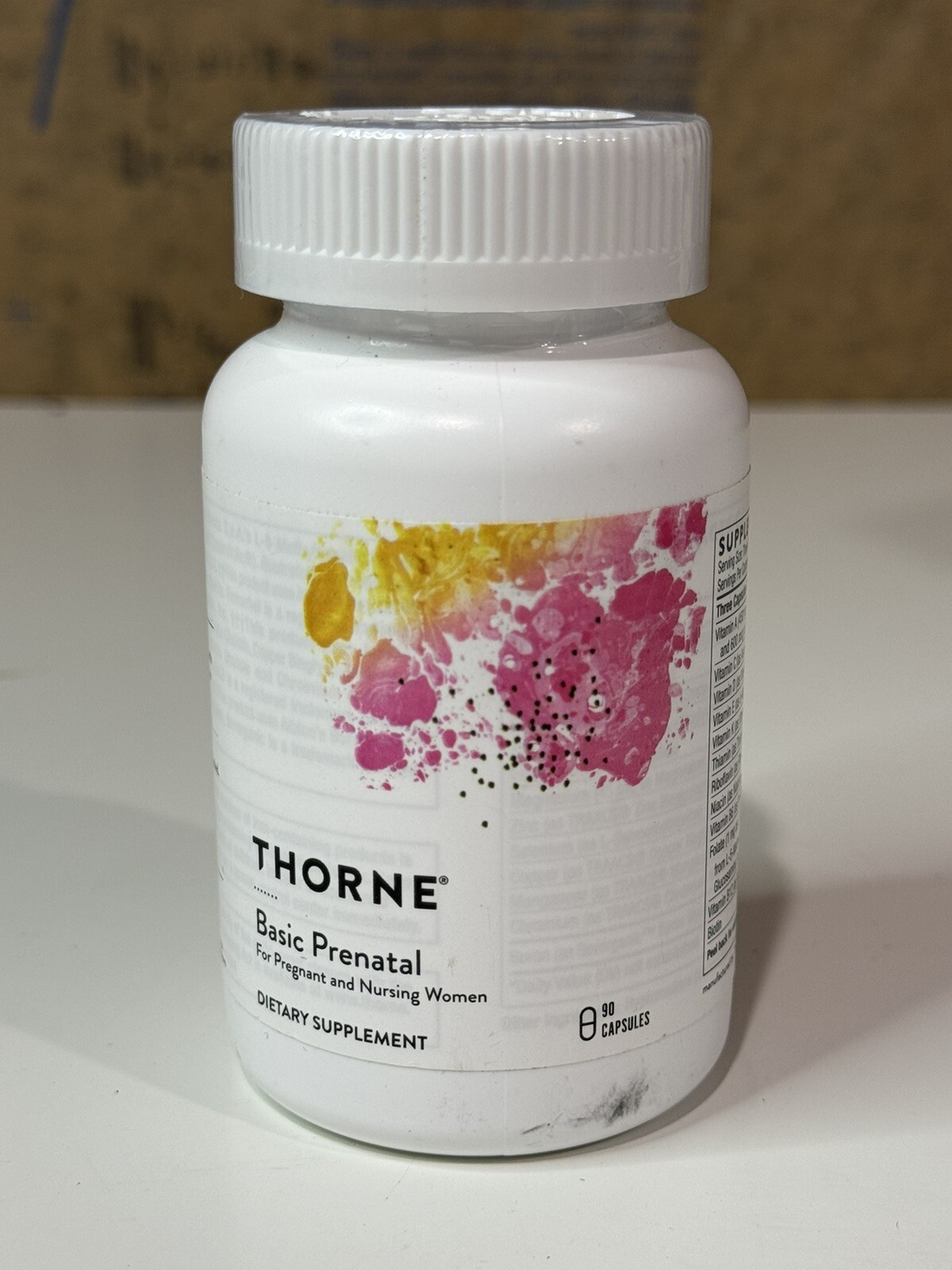 Thorne Basic Prenatal Folate Multivitamin 90 Capsules Exp 11/25 ...