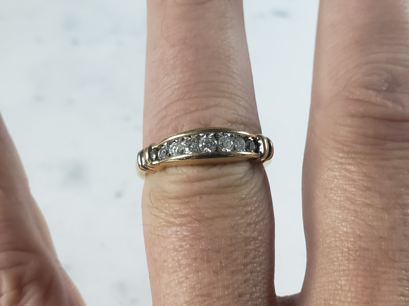 Womens Vintage Estate 14k Gold Keepsake Diamond Ring 4.0g E2931 | eBay