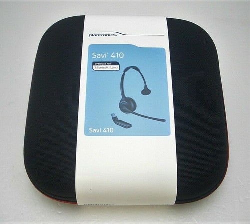 PLANTRONICS SAVI W410-M MONO WIRELESS DECT HEADSET UC MICROSOFT LYNC ...