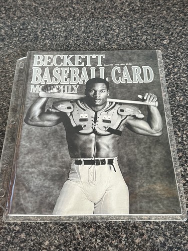 BO JACKSON SHOULDER PADS MONTHLY BECKETT MAGAZINE JUNE 1990 ISSUE #63 ...