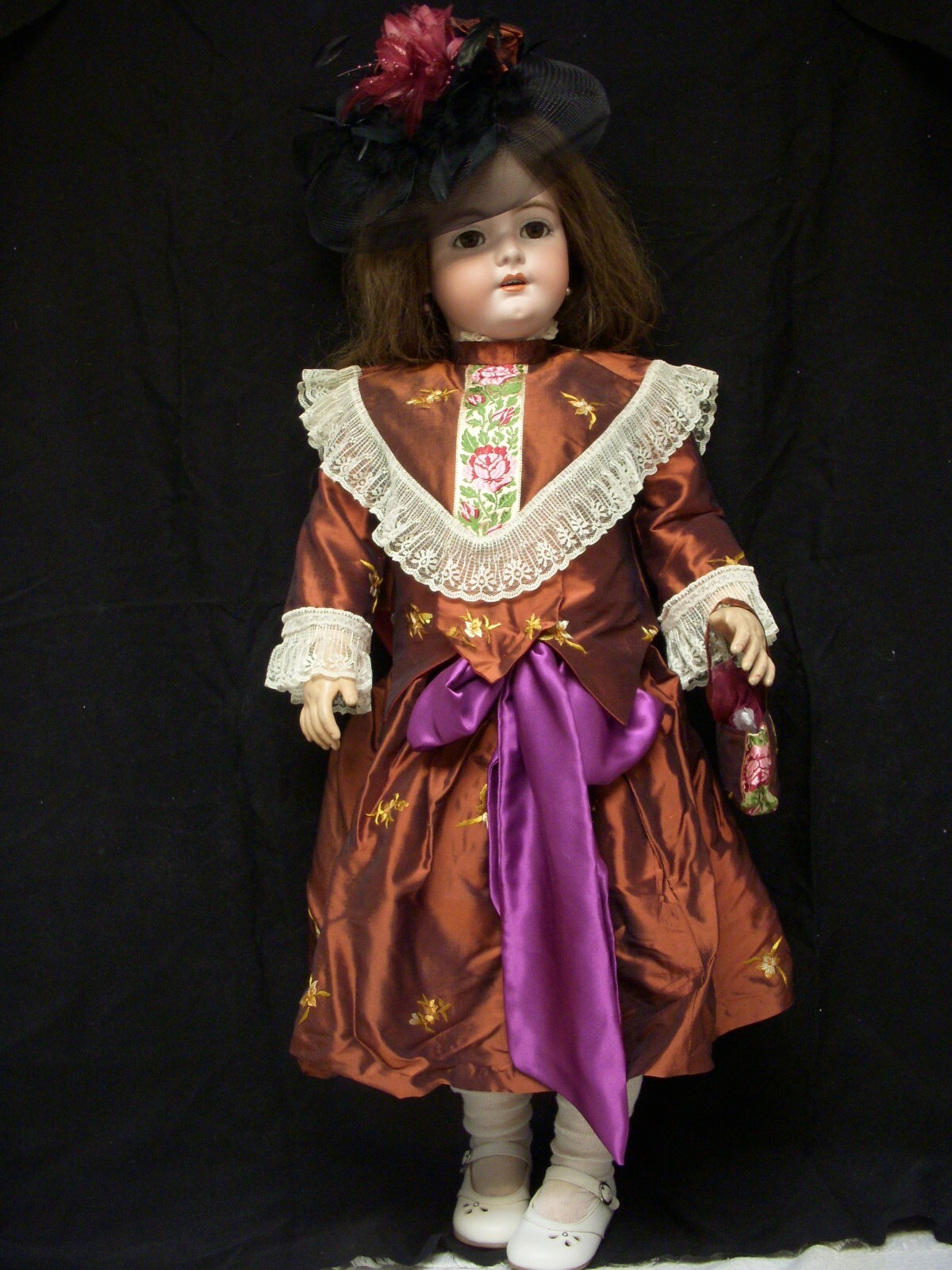 35” HUGE Antique German Bisque Doll - H/Handwerck Simon Halbig Doll ...