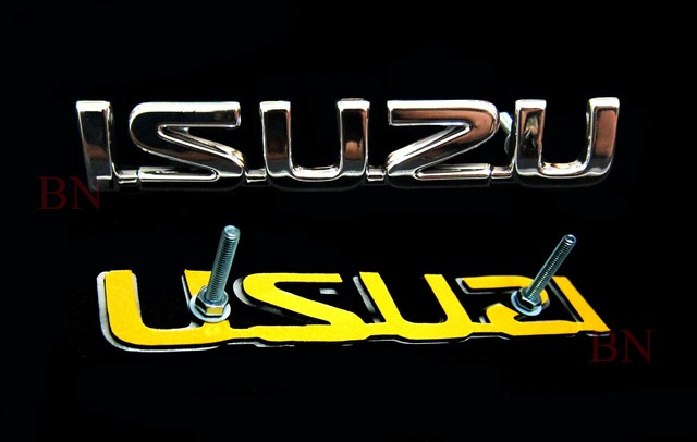 CHROME ISUZU LOGO EMBLEM BADGE GRILL GRILLE TFR D-MAX RODEO AMIGO ...