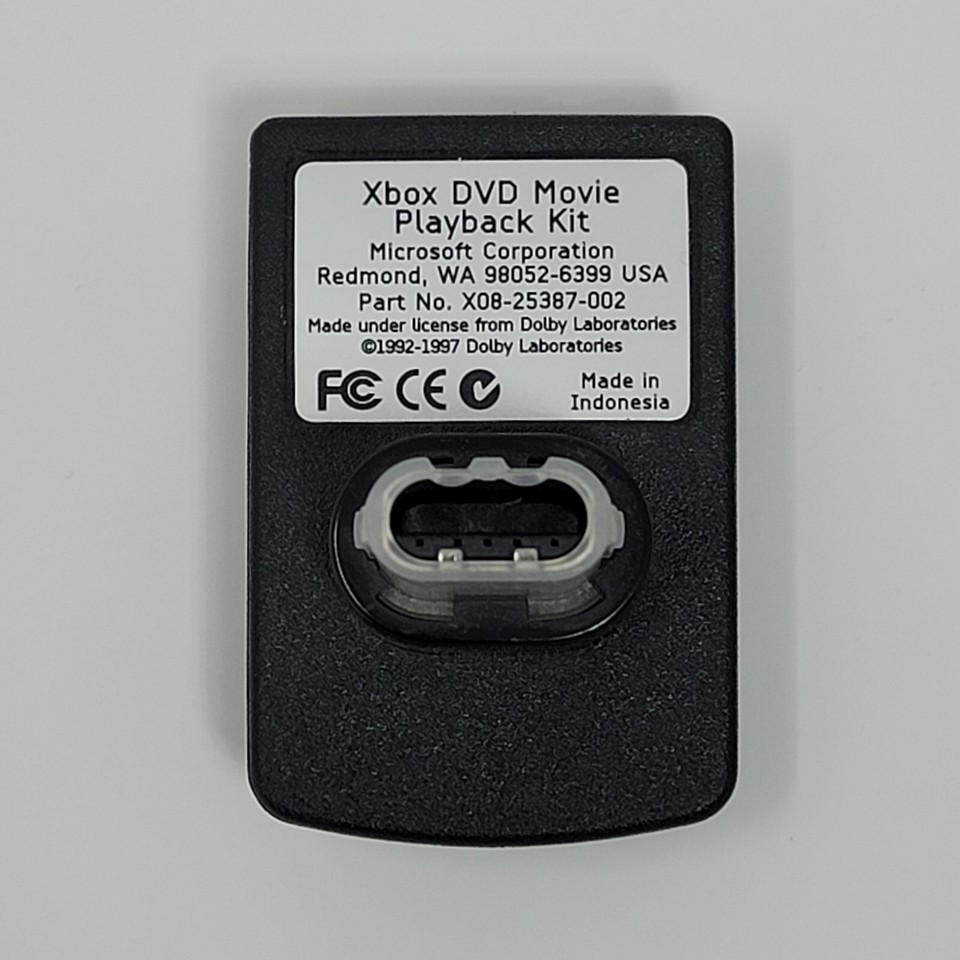 Original Xbox DVD Movie Playback Kit Wireless Remote & Dongle CLEANED ...