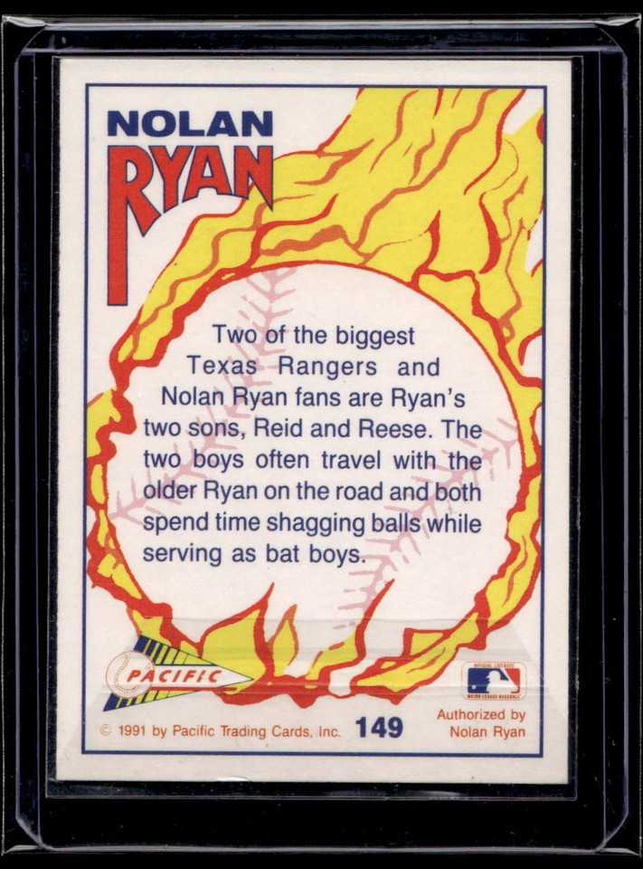 1992 Pacific Ryan Texas Express II #149 Reese Ryan / Nolan Ryan See ...