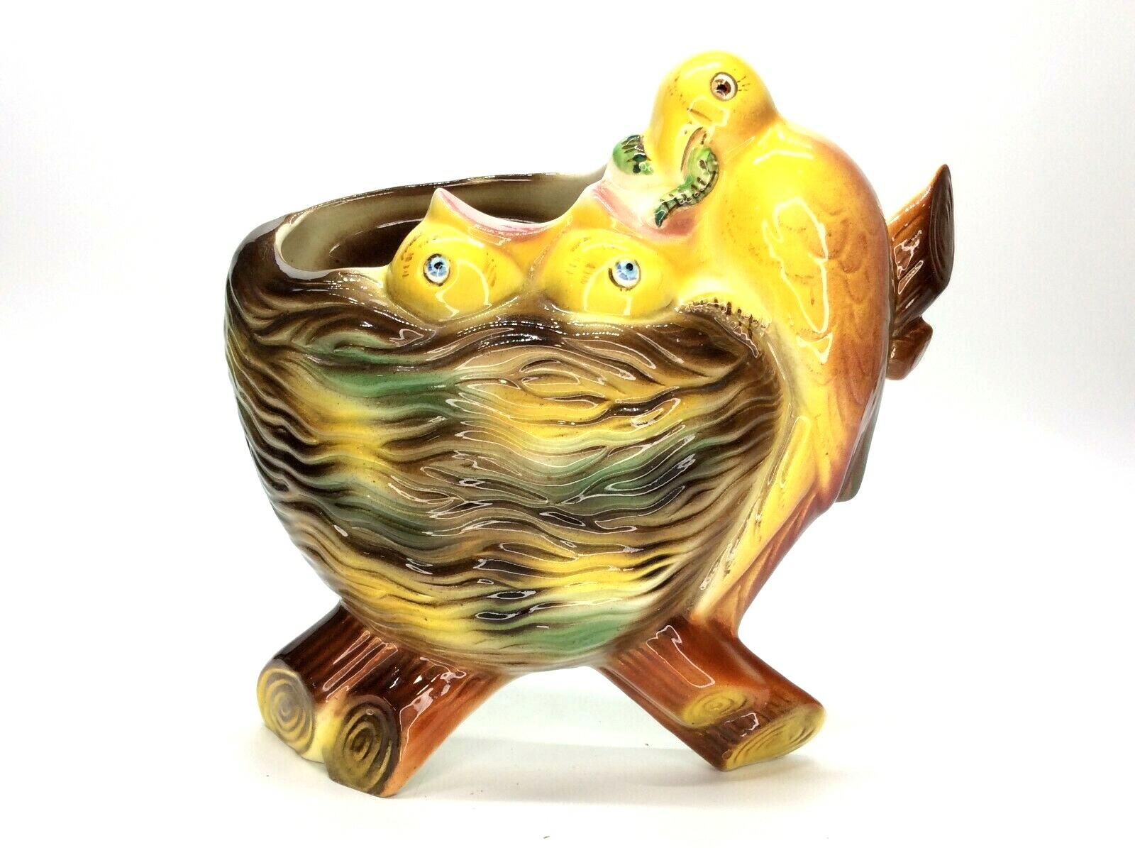 Vintage Kalmar AACP Australian Pottery Wall Pocket with Birds | eBay