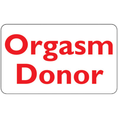 Orgasm Donor Decal | eBay