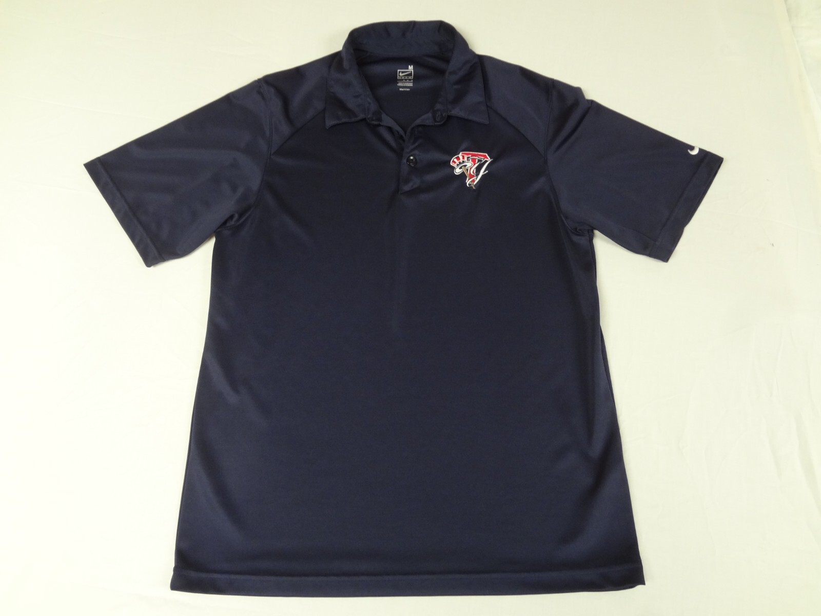 NIKE TEAM MEDIUM NAVY BLUE ALTHETIC POLO SHIRT H1806 - Gem