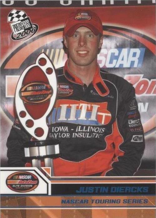 2006 Press Pass - NASCAR Touring Series Justin Diercks #B54 Blue for ...