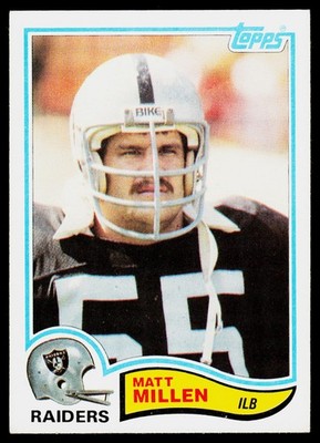 Matt Millen, 1982 Topps, #196, Oakland Raiders, RC | eBay