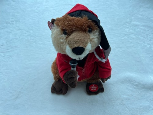 NWT Justin Bieber Beaver Cuddle Barn Singing Baby Animated Plush Animal ...