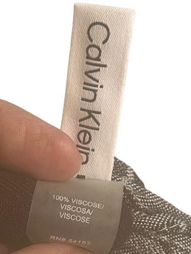 Calvin Klein CK Monogram Scarf Black/Gray/White & It’s Reversible ...