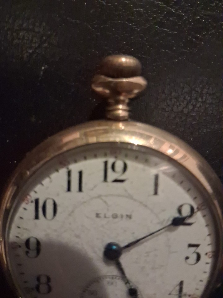 Elgin Father Time Gold Filled Pocket Watch | eBay