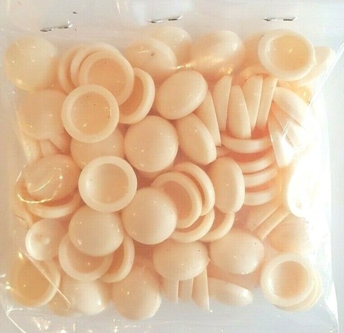 22 COLOURS PLASTIC DOME DOME SCREW CAP COVER SHOP FITTING DECOR + £5 ...