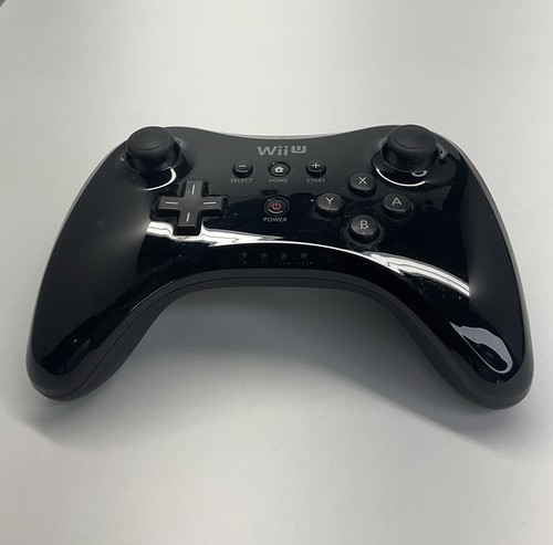 Official OEM Nintendo Wii U Black Wireless Pro Controller WUP-005 ...