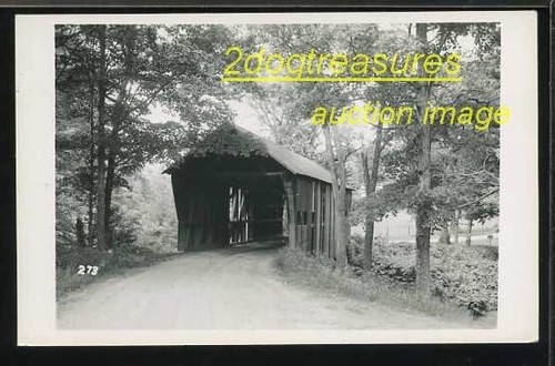 RPPc Salmond Covered Bridge Amsden Rd Weathersfield Vt Vermont Wg 45-14 ...