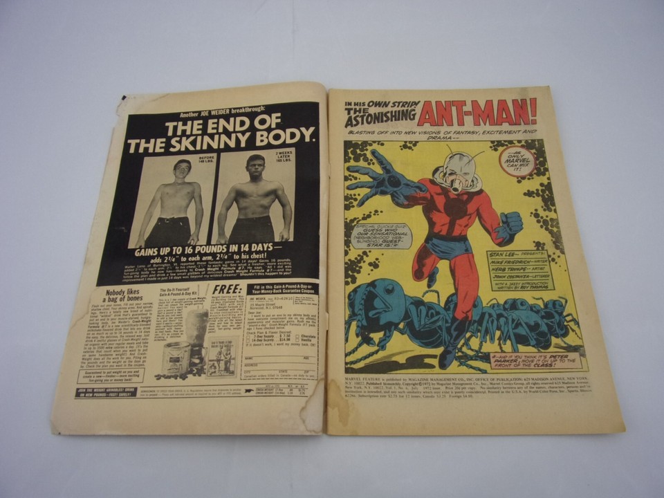 Marvel Feature #4 1972 The Astonishing Ant-Man Vintage | eBay