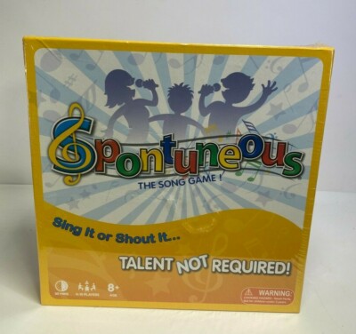 SEALED NEW SPONTUNEOUS Board Game Sing It Or Shout It Talent Not ...