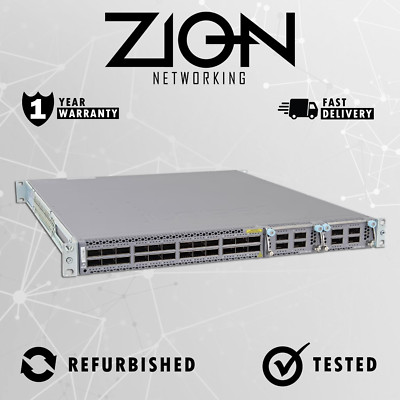 Juniper Networks QFX5100-24Q-3AFO 24x QSFP+ Ports x2 QFX-EM-4Q +2x 650W ...