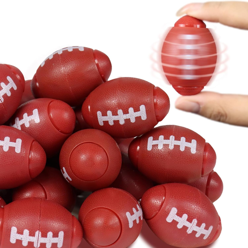 Mini Football Fidget Spinner 36 Pack, Tiny Plastic Footballs for Party ...
