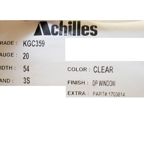 Achilles Boat Isinglass Vinyl KGC359 | Clear 54 Inch 20 Gauge (Yard) | eBay