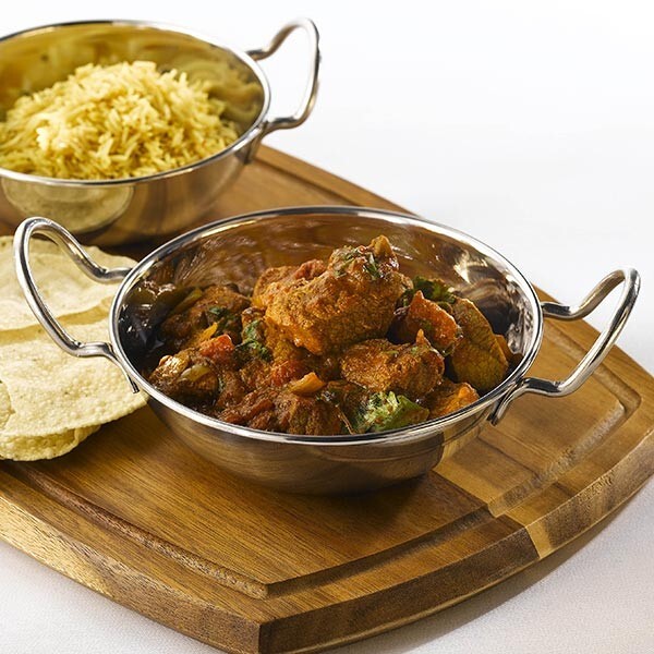 15CM STAINLESS STEEL INDIAN BALTI KARAHI METAL CURRY SERVING TABLE ...