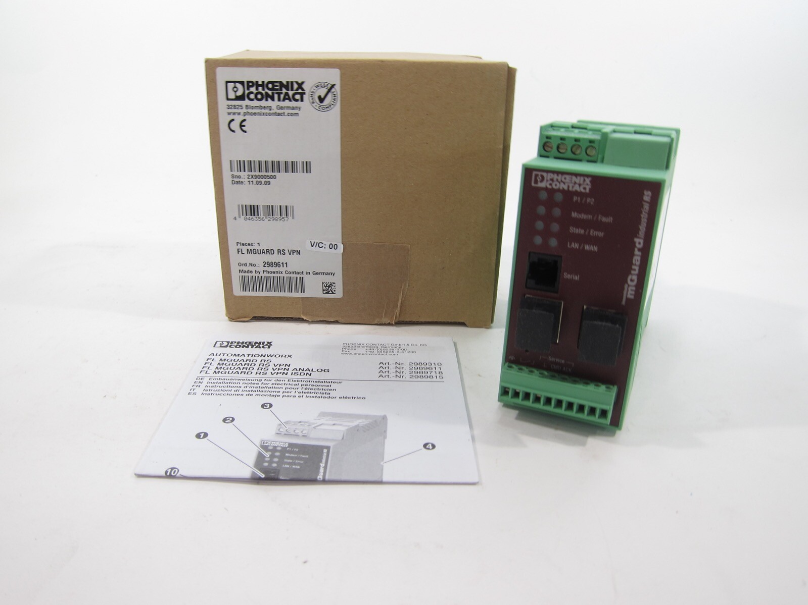 3pcs Phoenix Contact 2989611 FL MGUARD RS VPN Router for sale online | eBay