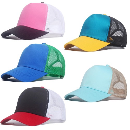5 Pack Sublimation Mesh Trucker Hats Bulk | Plain Baseball Caps ...