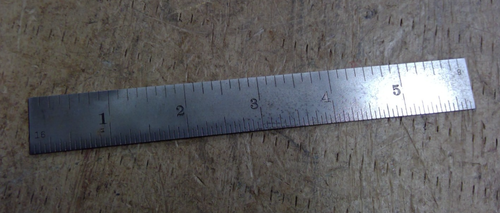 Vintage L.S. Starrett Co. 6" No. C604R Tempered Steel Rule Machinist ...