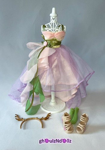 PROJECT MC2 Doll Ember Evergreen Fairy Wings Clothes Outfit Dress Shoes ...