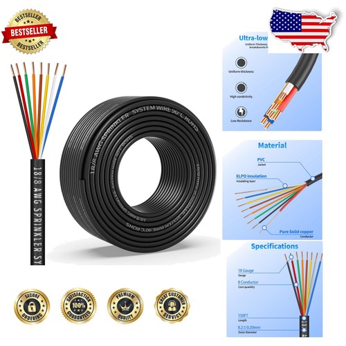 Reliable 18/8 Irrigation Control Cable - Flexible, Durable, and Easy to ...