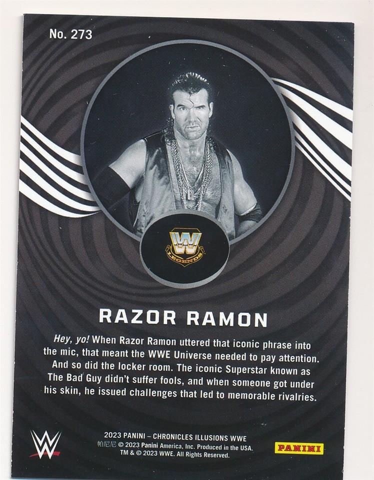 RAZOR RAMON 2023 CHRONICLES ILLUSIONS RED #273 SP WWE #039/199 MINT | eBay