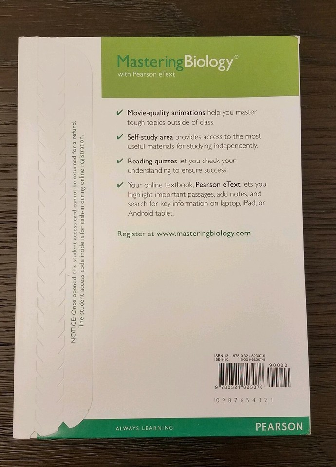 MasteringBiology with Pearson eText -- Standalone Access Card -- for ...