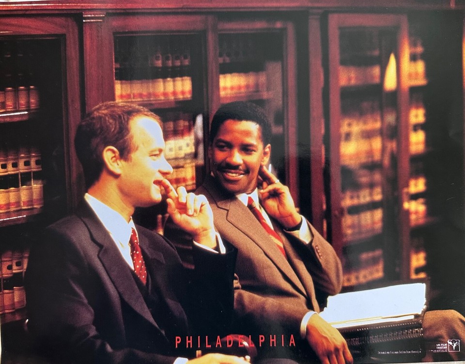 Jeu de 12 photos PHILADELPHIA Lobby Cards / Tom Hanks / Denzel ...