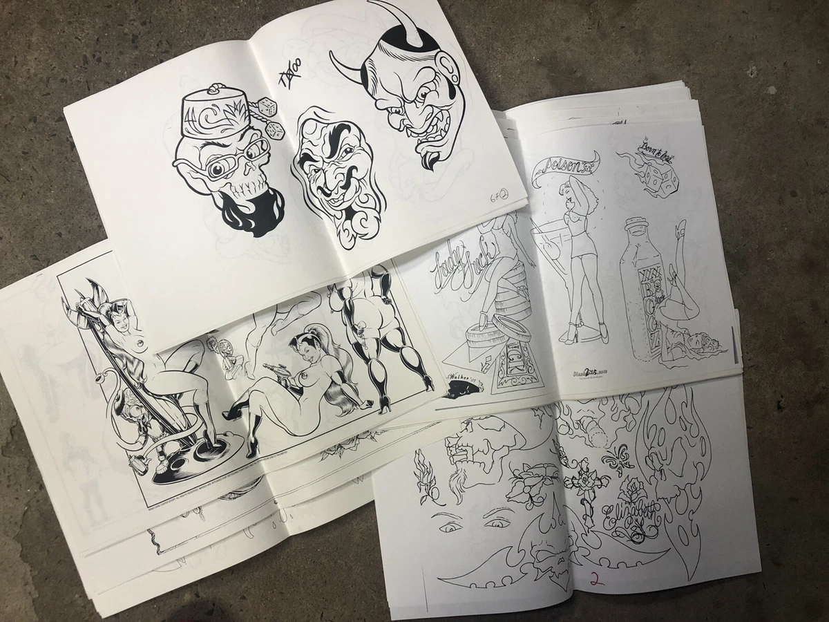 Tattoo Flash Sheets Outline