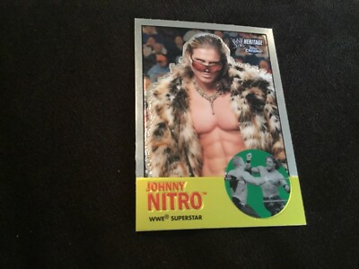 2007 WWE Topps Heritage Chrome Johnny Nitro #6 Wrestling Card WWF John ...