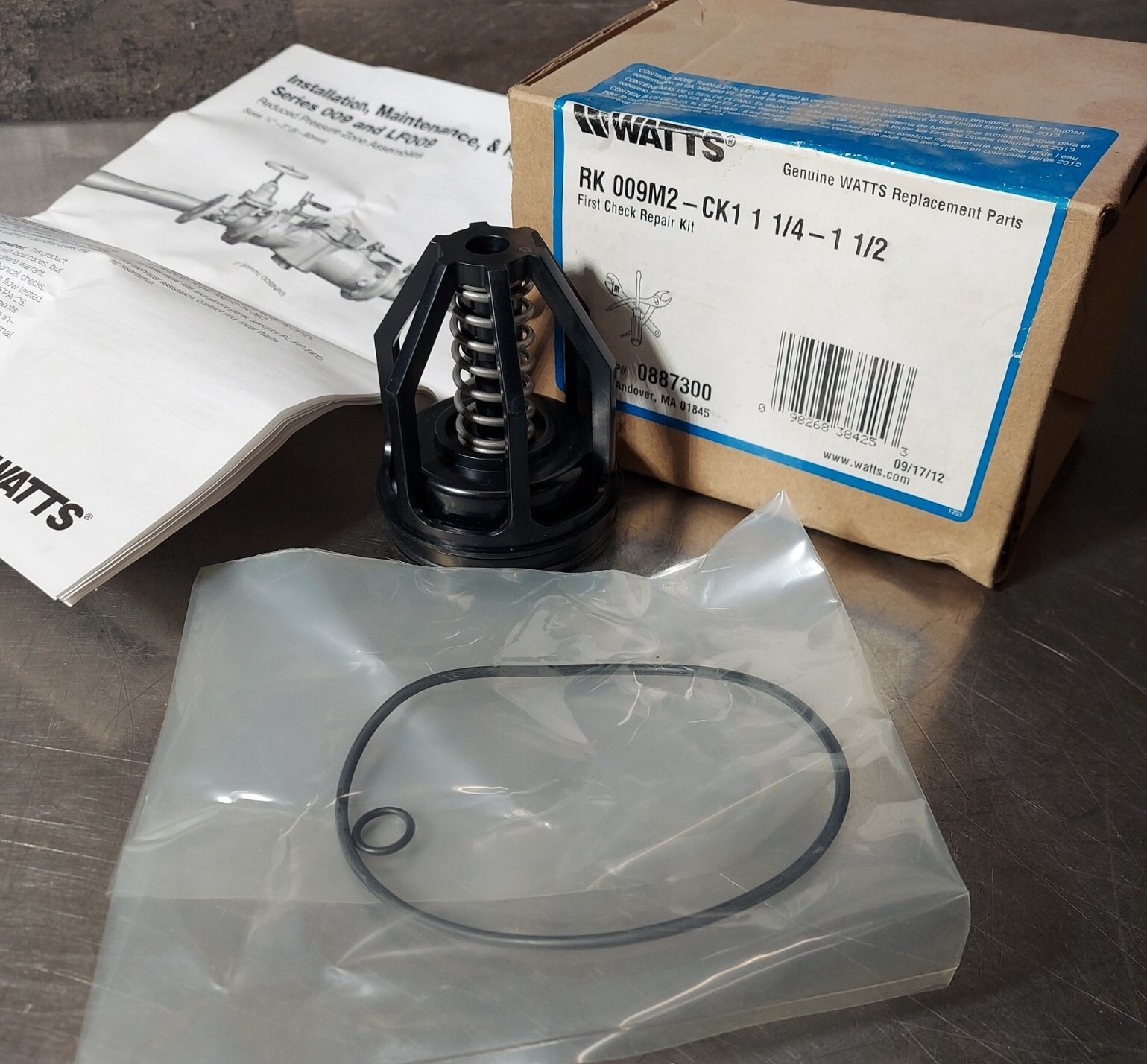 GENUINE - Watts 0887300 RK 009M2-CK1 1-1/4 - 1-1/2 First Check Repair ...