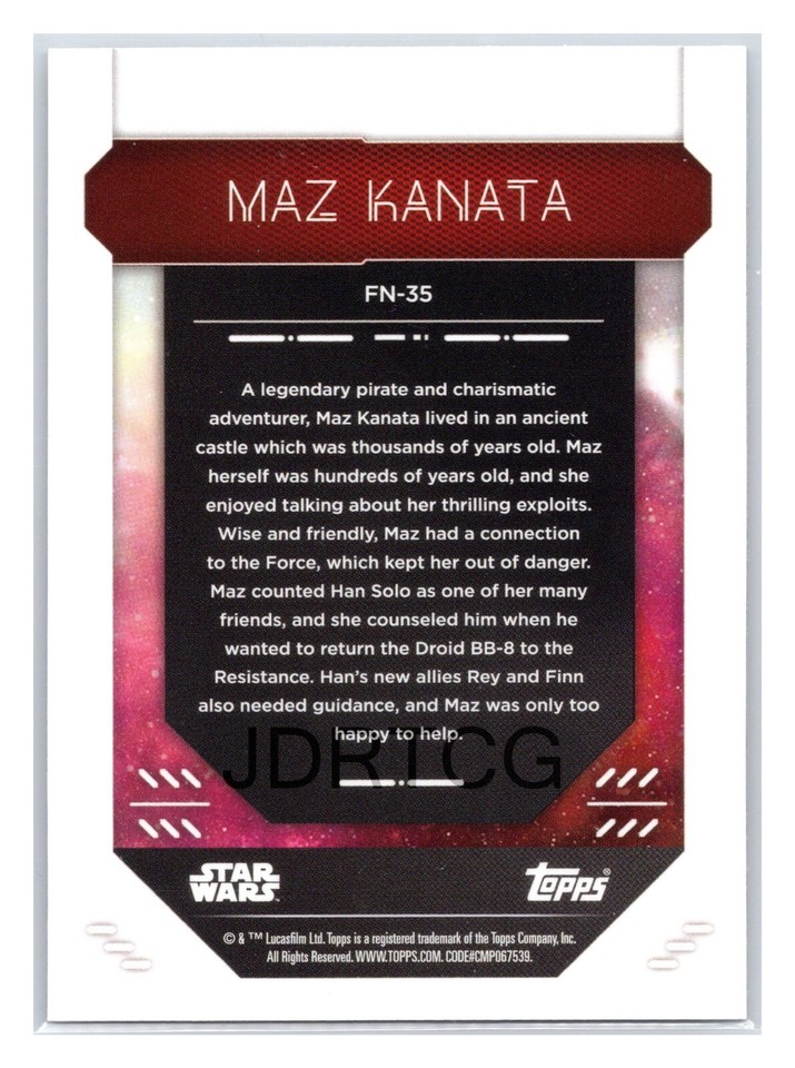 Star Wars 2023 Topps Finest Base FN-35 Maz Kanata | eBay
