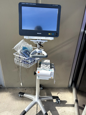Philips IntelliVue MX700 Bedside Patient Monitor complete w/rolling ...
