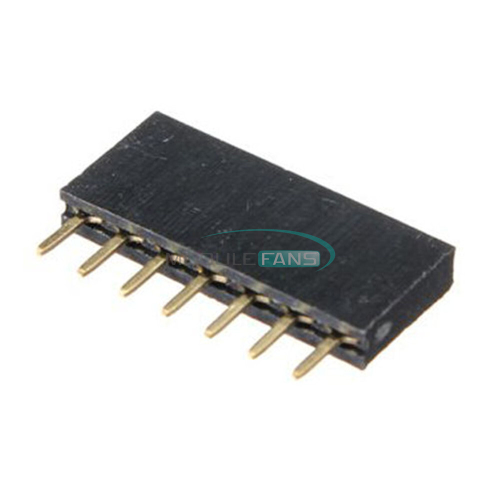 10PCS 2.54mm Header 1x7 Single Row 7P 7Pins Pitch PCB Socket Female | eBay