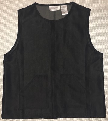WOMEN'S M, DARK DENIM, ZIP UP VEST BY CRICKET LANE COLLECTION! | eBay