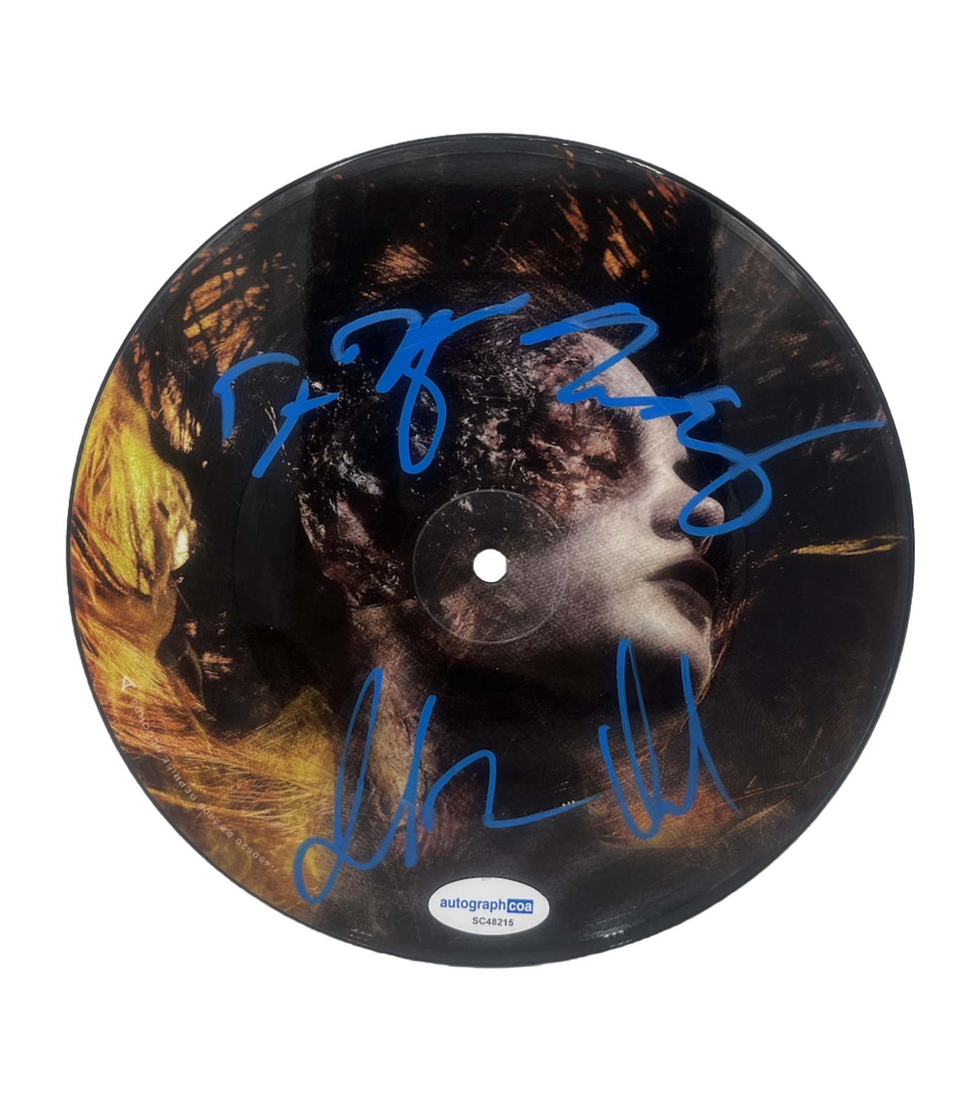 DISTURBED SIGNED INSIDE THE FIRE VINYL 7" SINGLE PICTURE DISC AUTOGRAPH ...
