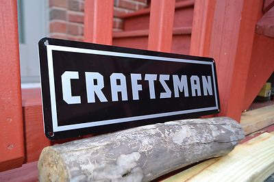 CRAFTSMAN TOOL SIGN Mechanic Sears Workbench Shop Advertising Logo ...