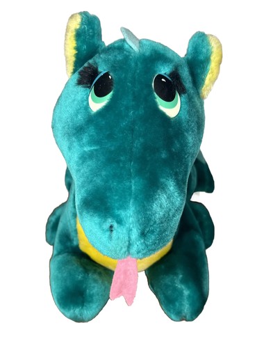 1987 Fun Farm Dakin 17" Plush PUFF THE MAGIC DRAGON VTG Large Stuffed ...