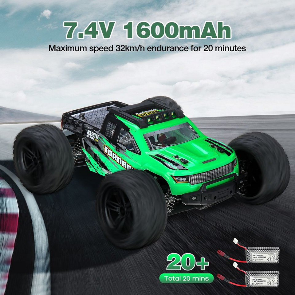 RC 4WD Basher Truck 16mph Speed On & Off Road Crawler Drift Monster Big ...