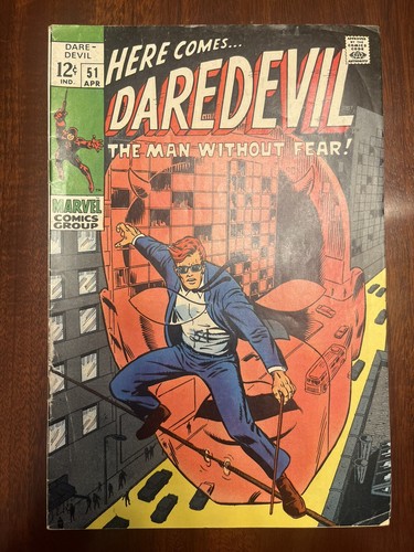 Daredevil #51 Marvel 1969 Roy Thomas And Barry Smith Story | eBay