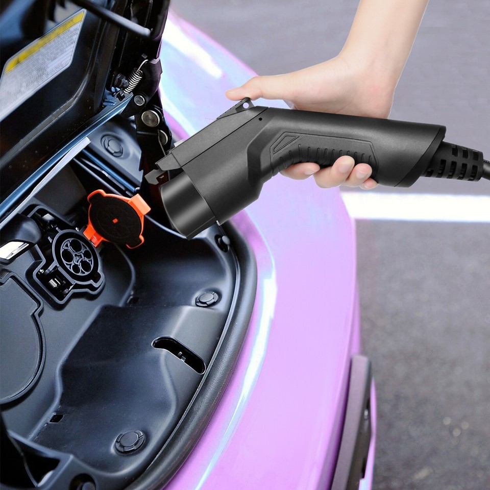 LEFANEV 16A EV Charger Level2 Electric Car Charging Cable Timing LCD ...